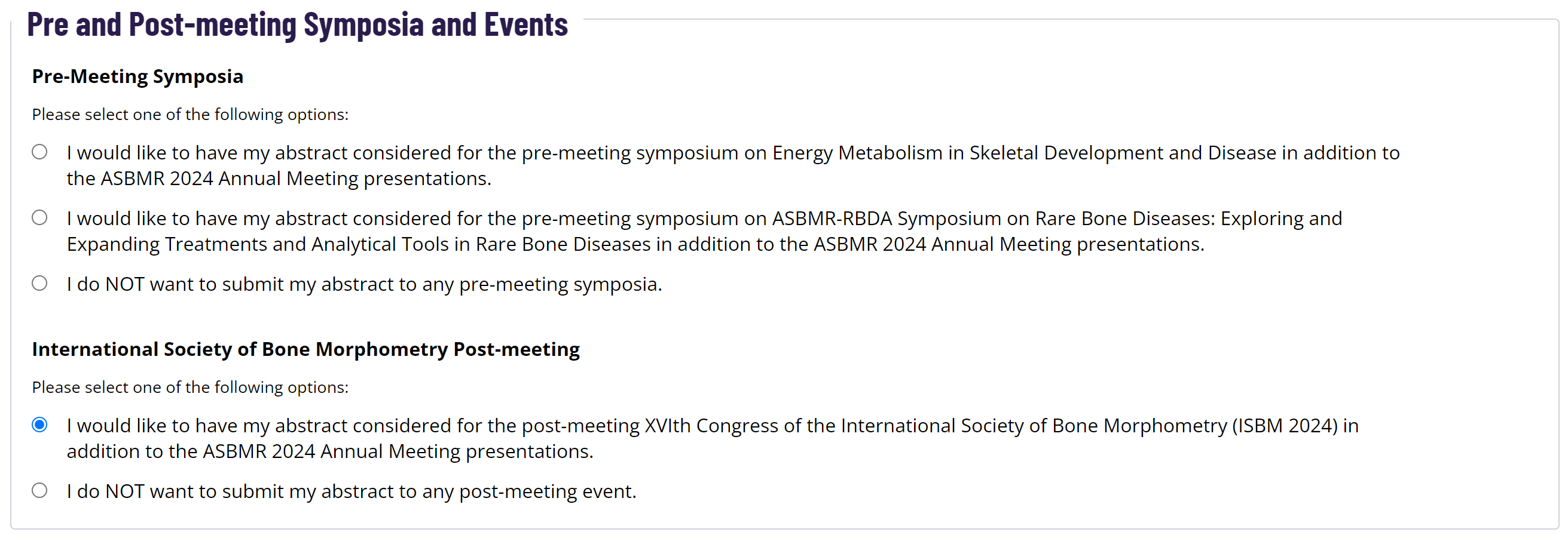 Abstracts and Registration